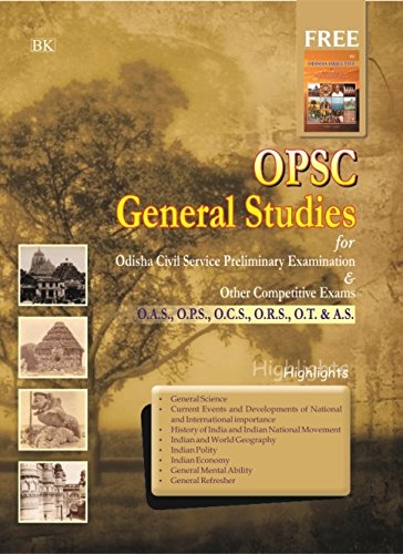 Buy OPSC General Studies for Odisha Civil Service Preliminary Exams ((O ...