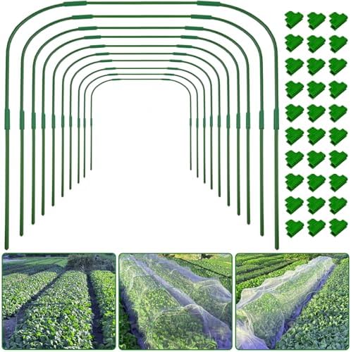 Amazon.com : Rose Manor 60 Pcs Garden Hoops for Raised Beds, 12 Set ...