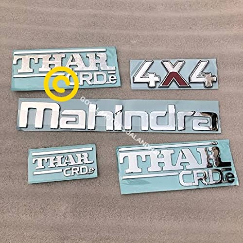 Generic Mahindra Thar CRDI Monogram KIT Full Set (Thar CRDI) : Amazon ...