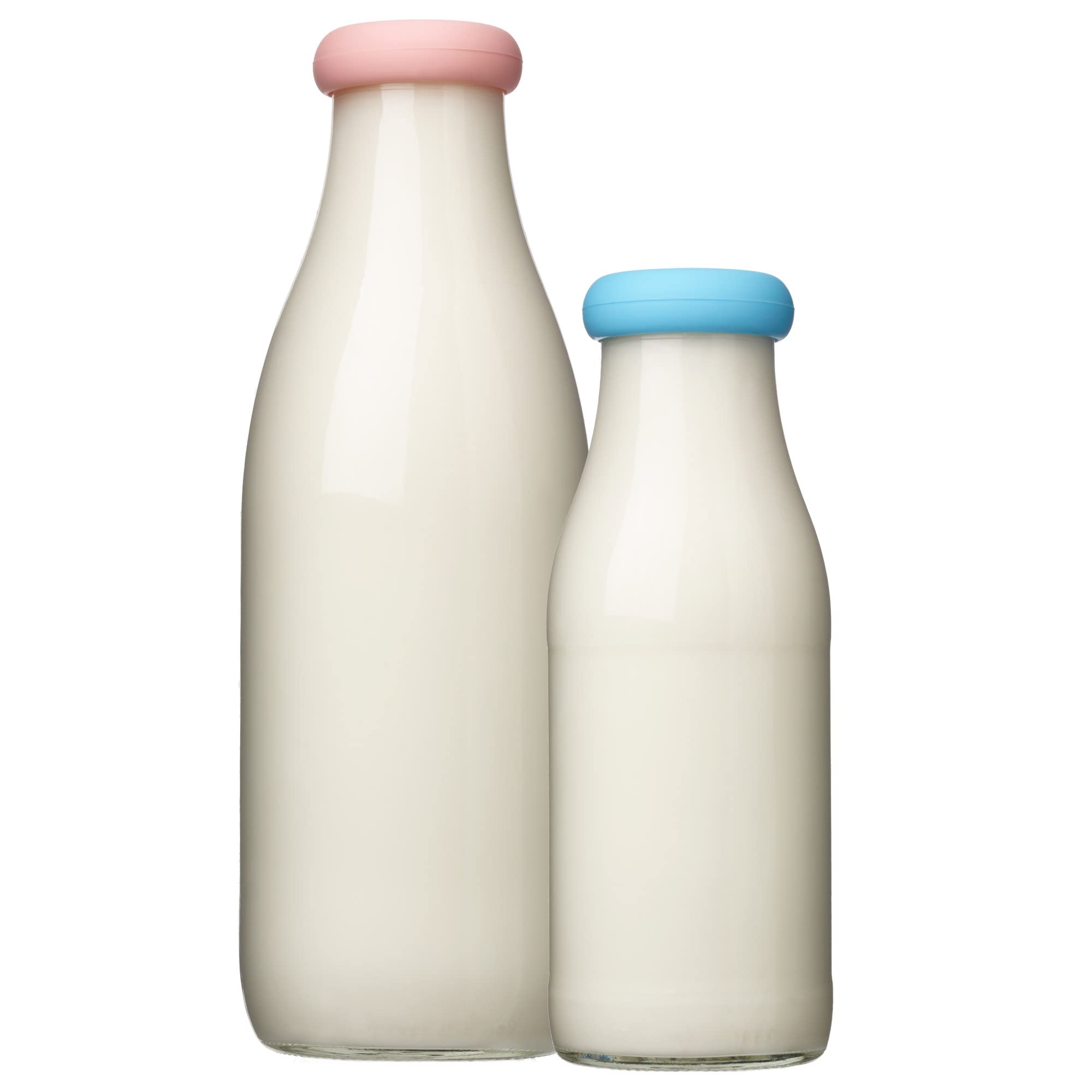 MOOPOPS - 1 litre Bottle tops (NOT 1 PINT). 2 reusable silicone tops ...