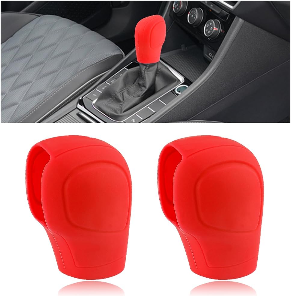 Amazon.com: SSNNUU 2PCS Silicone Car Gear Shift Cover,Anti-Slip ...