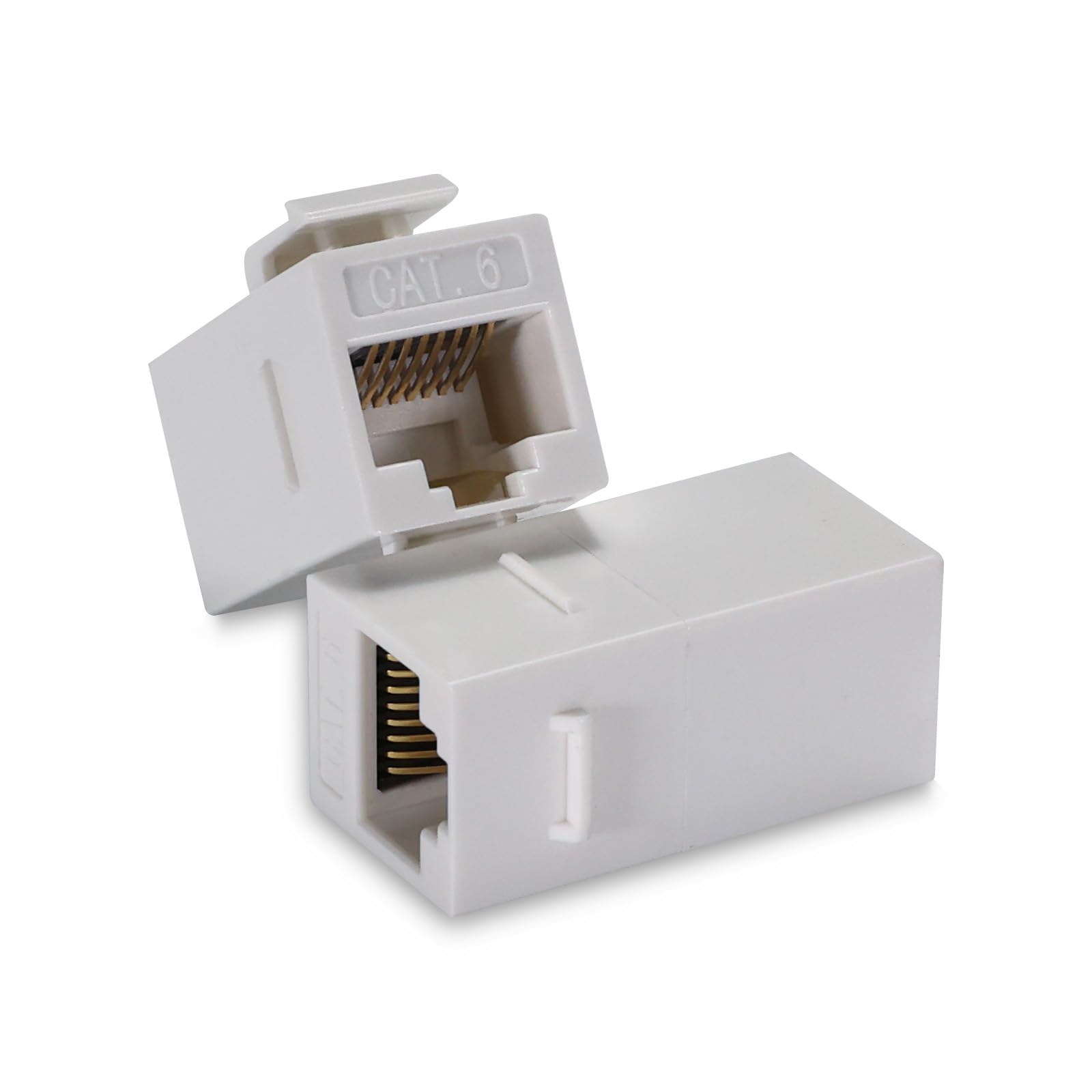 Snapklik.com : 20-Packs Cat6 RJ45 Coupler Keystone Jack, 10G Keystone ...