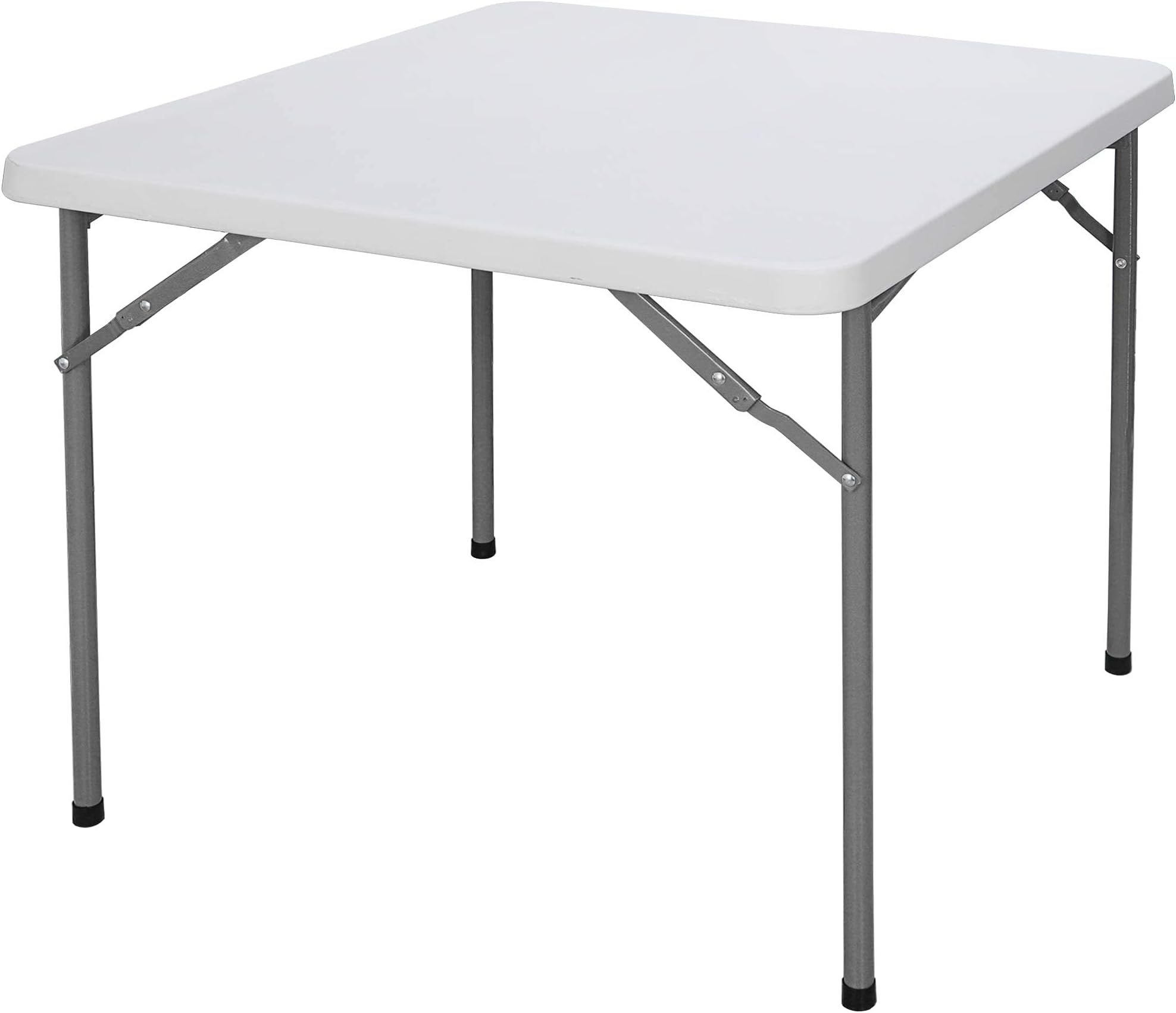 Amazon.com: 5566 34 Inch Square Plastic Folding Table, Indoor Outdoor ...