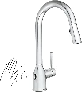 Moen Adler Chrome Motionsense Wave Sensor Touchless One Handle Pulldown ...