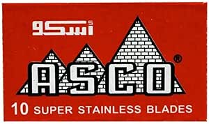 50 Asco Super Stainless Double Edge Safety Razor Blades : Amazon.com.au ...