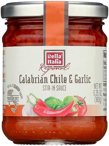 Amazon.com : BELLA ITALIA Calabrian Chile & Garlic Stir In Sauce, 6.35 ...