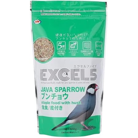 Amazon | NPF ナチュラルペットフーズ エクセル5 皮付き ブンチョウ 500g | NPF ナチュラルペットフーズ | 餌 通販