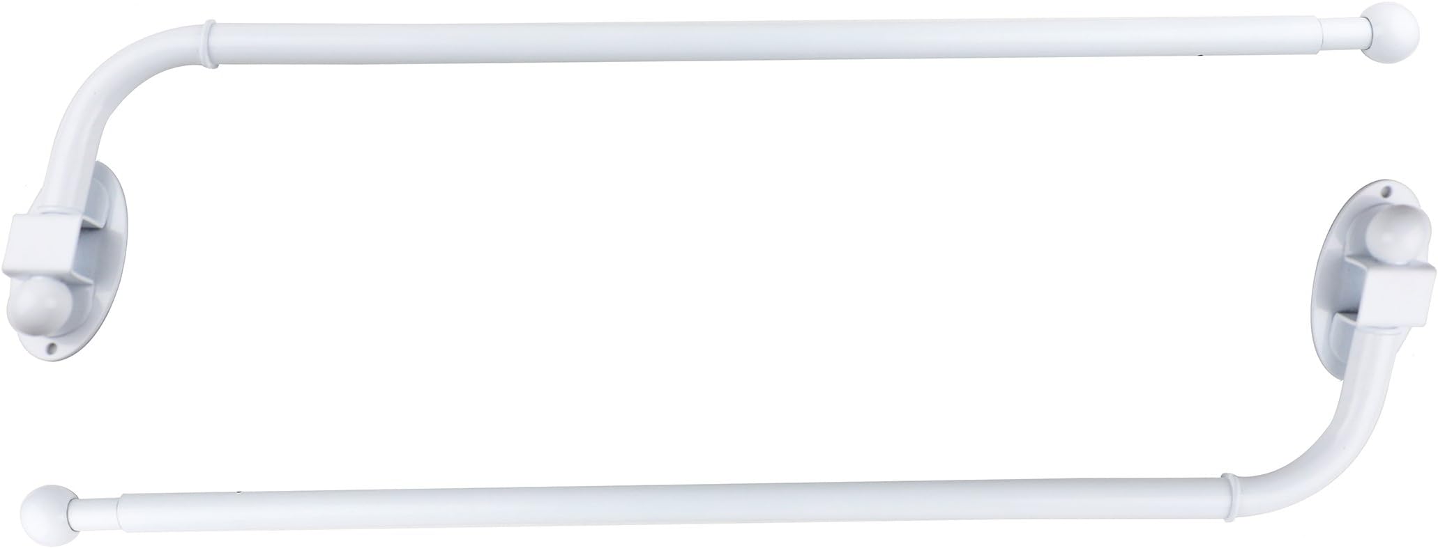 Amazon.com: Urbanest 1/2” Adjustable Wall Mounted Swing Arm Rods, 24 ...