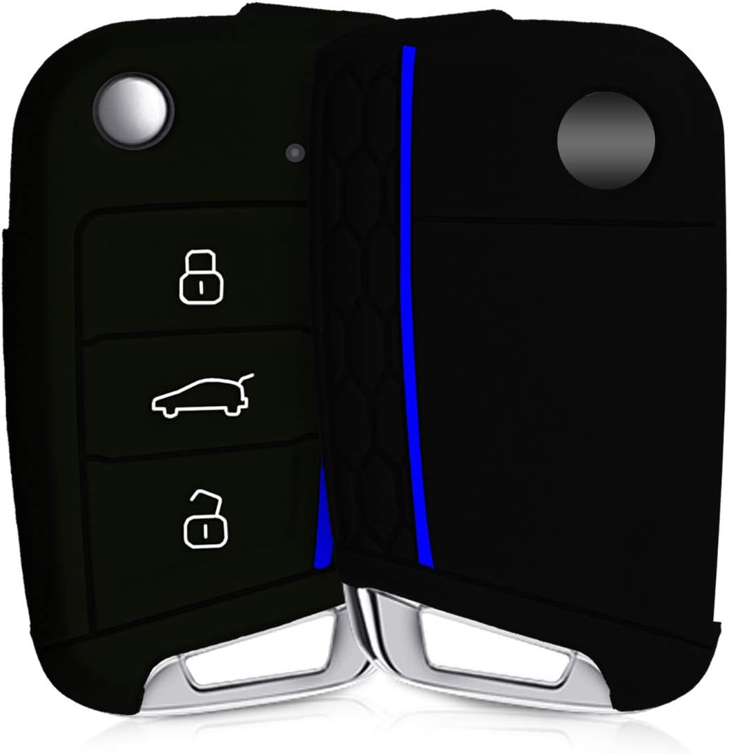 kwmobile Car Key Cover Compatible with VW Golf 7 MK7 3 Button Car Key ...