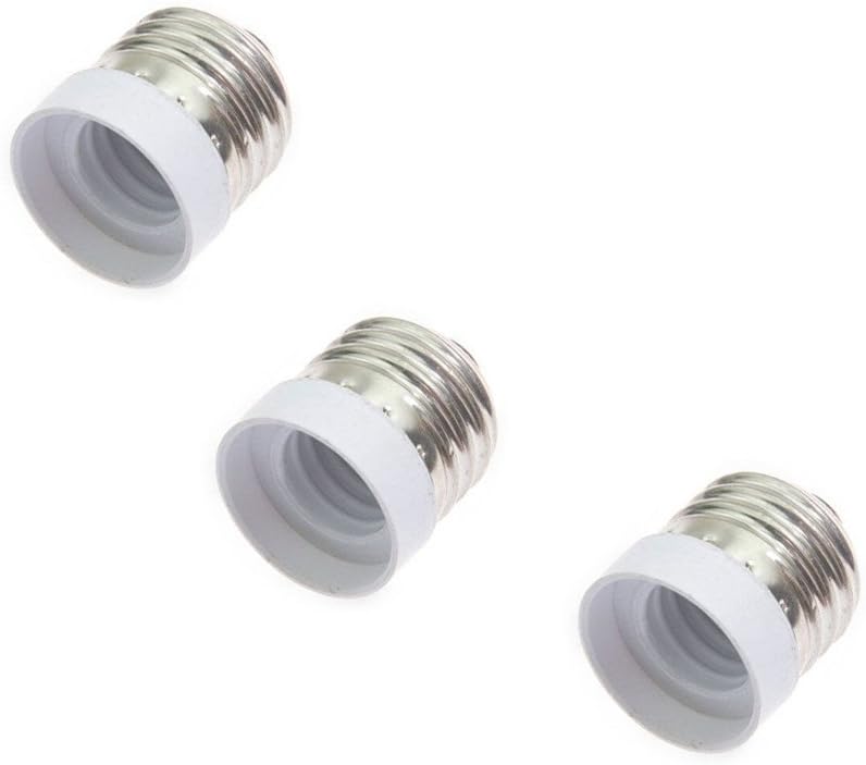 Yi Lighting - E26/E27 to E17 Socket Adapter,Medium Screw to Intermediate Screw E17 Light Bulb ...