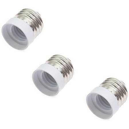 Glo-shine E26 E27 to E17 Socket Adapter,Medium Screw to Intermediate ...