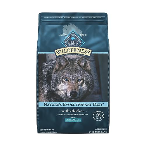Blue Buffalo Wilderness High Protein Natural Large Breed Healthy Weight ...