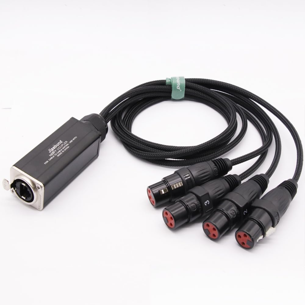 Snapklik.com : 4 Channel 3-Pin XLR Female To Single Ethercon Cable ...