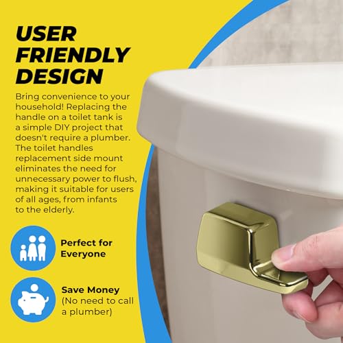 Snapklik.com : Universal Side Mount Toilet Handle Tank Flush Lever ...