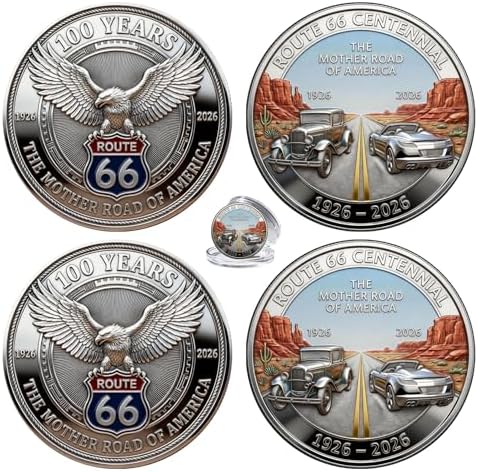 Amazon.com: Route 66 – 100 Years of Freedom Commemorative Coin, 1926 ...