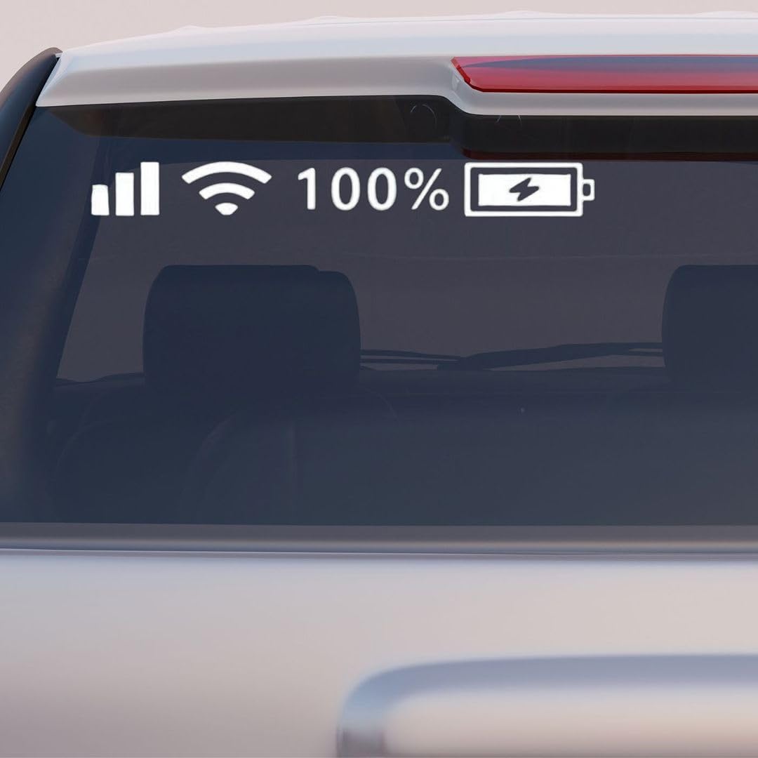 KREEPO All Electric Car Stickers for Decals Waterproof Vinyl Stickers ...