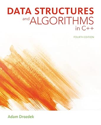 Data Structures and Algorithms in C++ : Drozdek, Adam: Amazon.in: Books