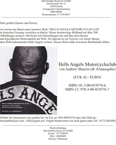 Hells Angels Motorcycle Club : Honer, Julian, Shaylor, Andrew, Shaylor ...