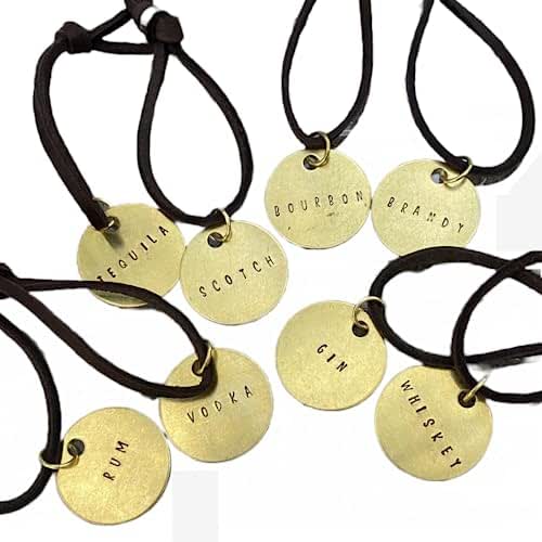 Amazon.com: Liquor Alcohol Bottle Decanter Labels/Tags, Hand-Stamped ...