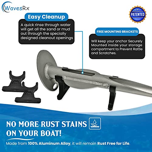 Snapklik.com : 18 Aluminum Sand Spike Beach Anchor - WaveCobraKeeps ...