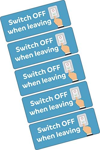 Save Energy Stickers - Light Switch Stickers - Turn off Lights or ...