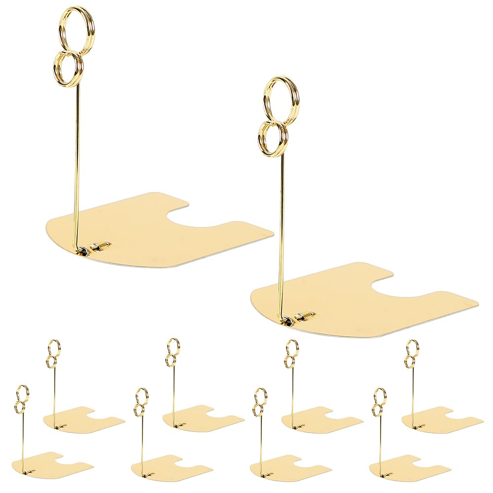Amazon | TKY ポップスタンド リングスタンド プライスカード 差し込み 台座 10個セット ゴールド (10cm) | POP広告スタンド・取付部品 | 文房具・オフィス用品