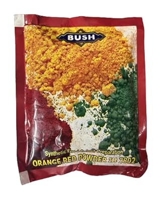 Bush Synthetic Food Colour Preparation | Orange Red Powder in 7802 ...