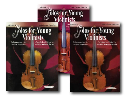 Amazon.com: Barbara Barber's Solos for Young Violinists - Three Book ...
