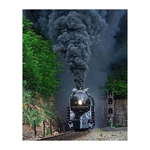 Amazon.com: N&W 611 Steam Locomotive-Wall Decor, This Antique Train ...