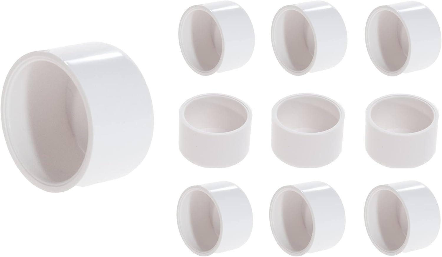 Amazon.com: Sedmoon PVC Pipe End Cap Fitting 10 Pcs Furniture Grade PVC Pipe Plug Socket ...