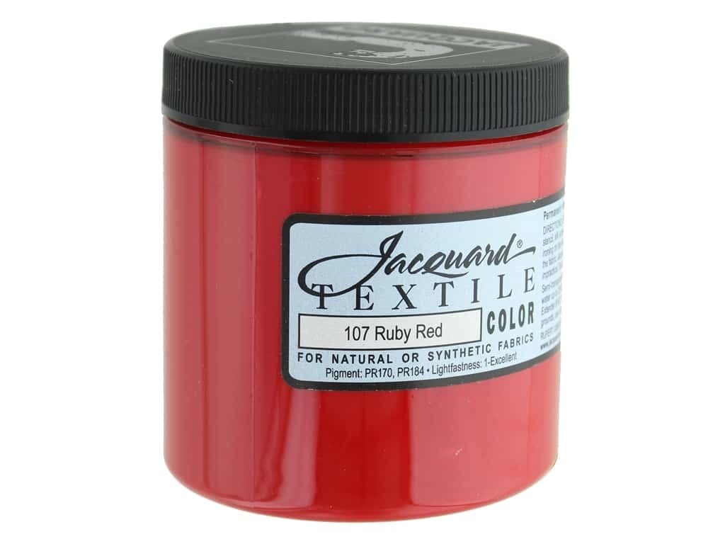 Amazon.com: Jacquard Textile Color Ruby Red - Permanent Fabric Paint ...