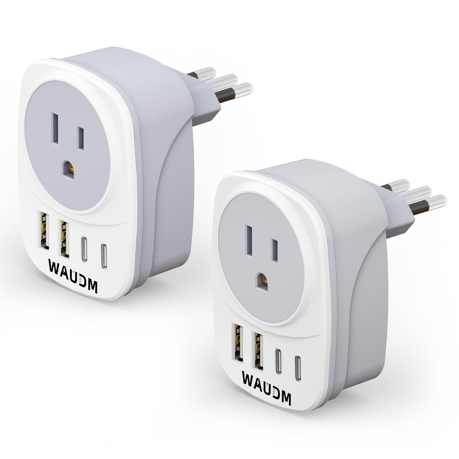 Amazon.com: Two in a Box) Italy Travel Power Adapter, Italy Travel Plug ...