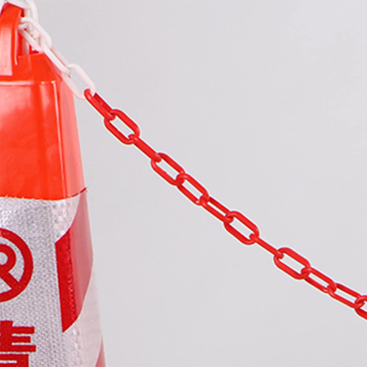 Snapklik.com : Plastic Chain Barriers Link Warning Safety Barrier ...