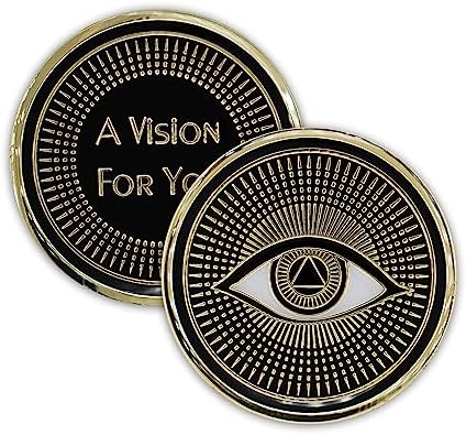 Amazon.com: 12 Steps AA Coin Sobriety Chip Medallion, Clockwork One Day ...
