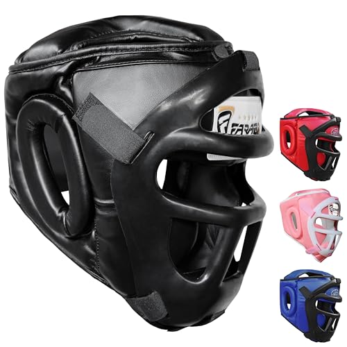 Farabi Sports Head Guard Front Bar Grill protector Krav Maga Kick ...