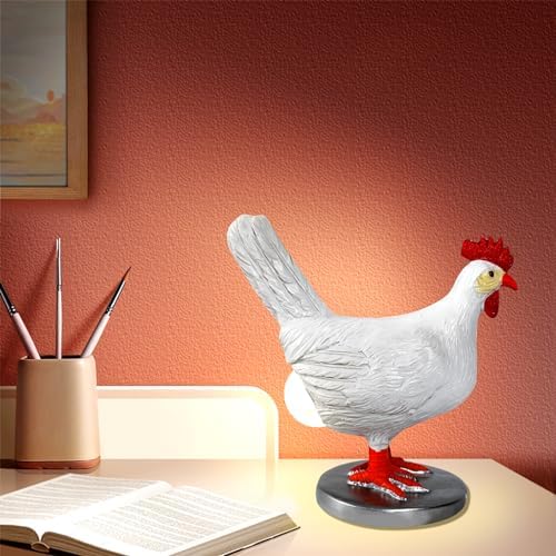 Chicken Egg Lamp, Hen Laying Egg Lamp with Color Gift Box,Lifelike LED ...