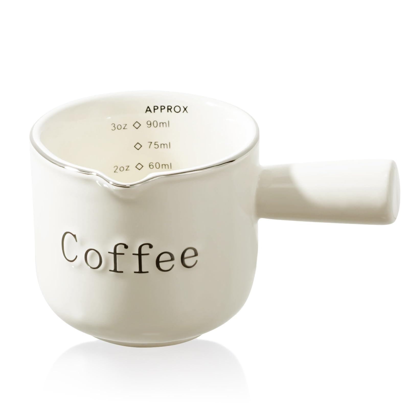 Amazon.com: PARACITY Espresso Cups Ceramic with Handle, Measuring Cup ...