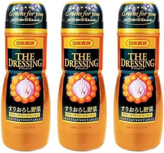 Amazon.co.jp: 【3個セット】 ザ・ドレッシング すりおろし野菜 300ml×3本 : 食品・飲料・お酒