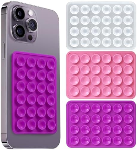 Amazon.com: LiJiang Silicone Suction Phone Case Mount, Adhesive Phone ...