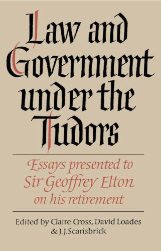 Amazon.com: Law and Government under the Tudors: Essays Presented to ...