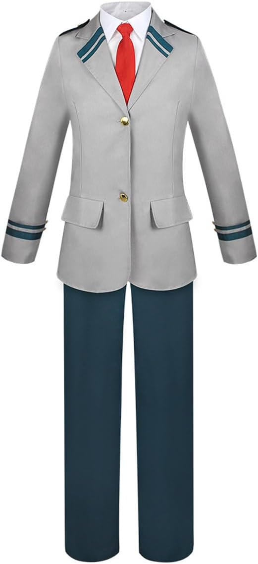 Amazon.com: FPING Mha Deku Uraraka Cosplay Uniform Academia Men Women ...