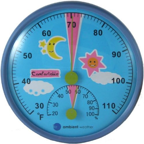 Amazon.com: Ambient Weather TH101 Baby Room Thermometer with Humidity ...