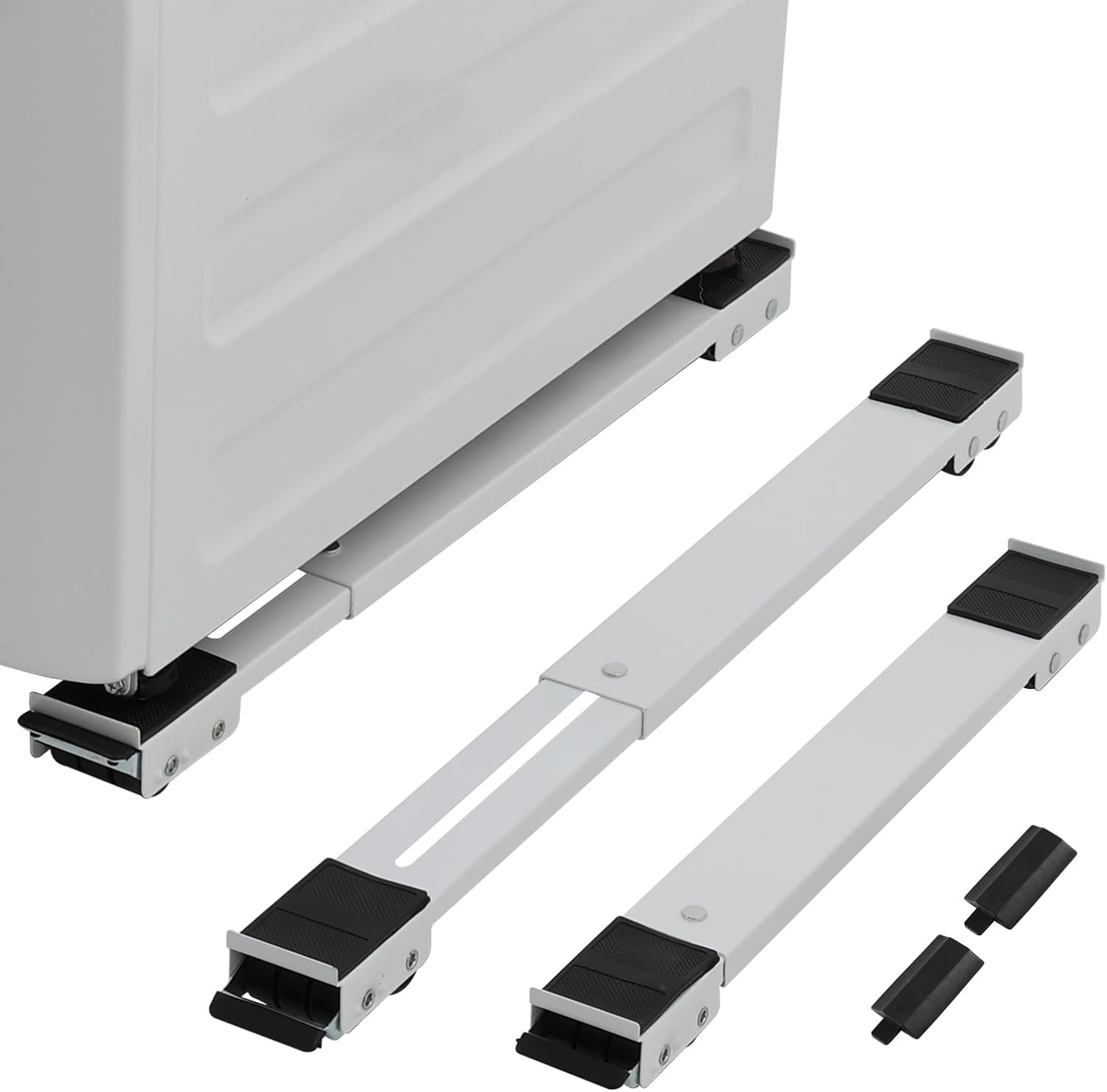 SMONTER Heavy Duty Appliance Rollers, Extendable Washing Machine Stand ...