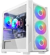 Amazon.com: HOENGAGER Panorama Gaming PC Desktop - AMD Ryzen 5 5600GT 3 ...