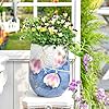Amazon.com: Sungmor 10.6 Inch Ceramic Succulent Plant Pot with Drainage ...