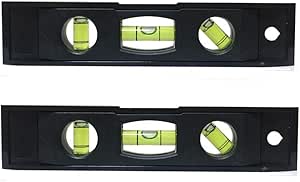 YOTOM 2pcs 6-inch Magnetic Torpedo Level with Plumb/Level/45-Degree ...
