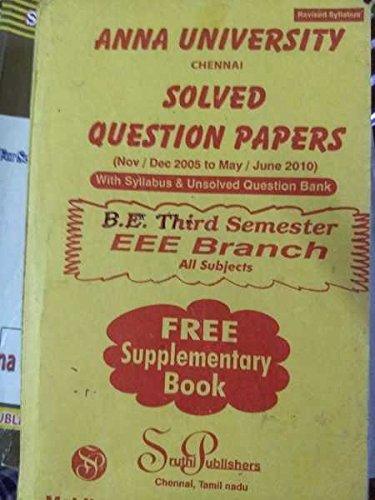 Anna University solved question paper : Amazon.in: Books