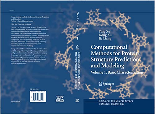 Computational Methods For Protein Structure Prediction And Modeling Volume 1 Basic