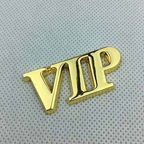 3D Badge Emblem for VIP Gold - : 6CM x 3CM Self-Adhesive Non-Rusting ...