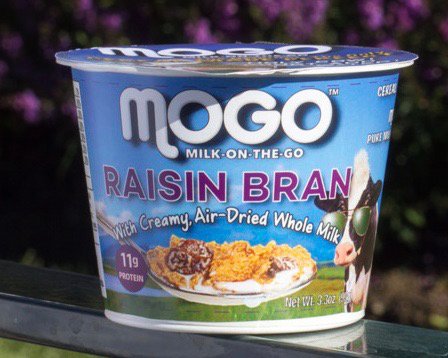 Amazon.com : MOGO Milk-On-The-Go Raisin Bran Cereal cup 2.7 oz Just add ...